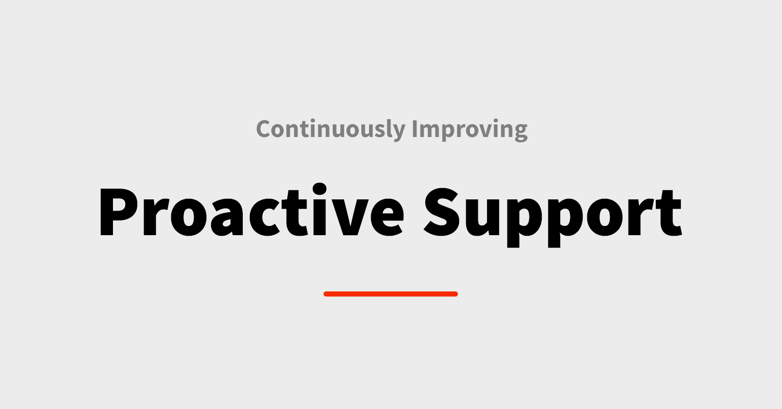 How Proactive Development and Support Helps Us Continuously Improve ...